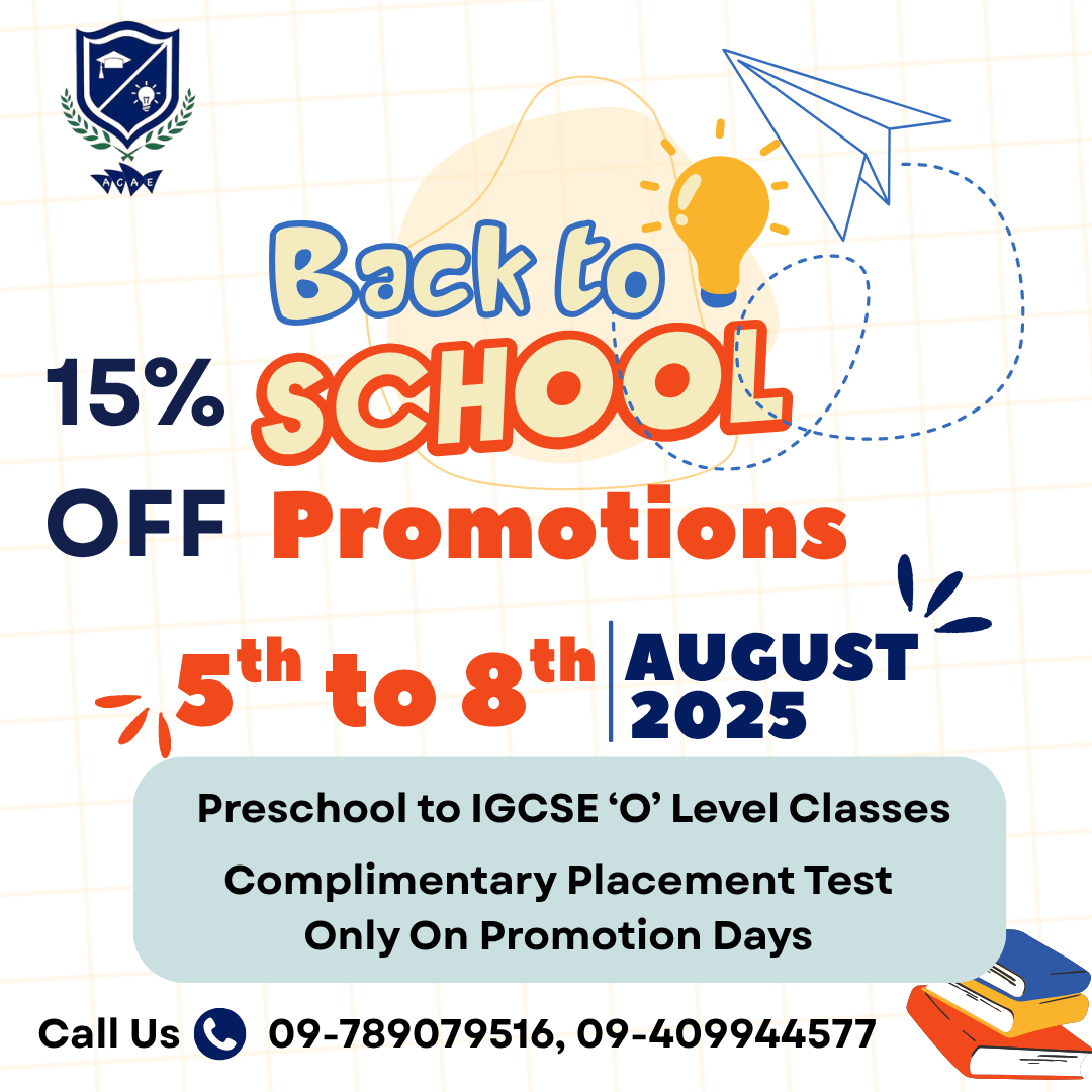 Back-to-School Promotion - Austrialian Centre for Academic Enrichment